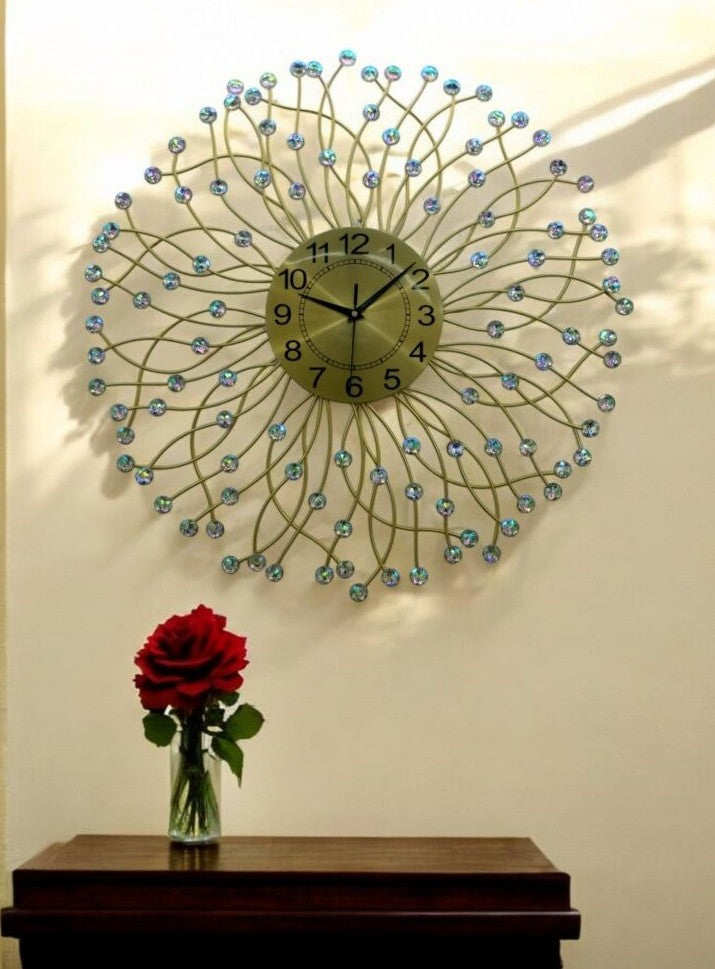 Ethereal Elegance Timepiece Wall Clock – Vistara Lights